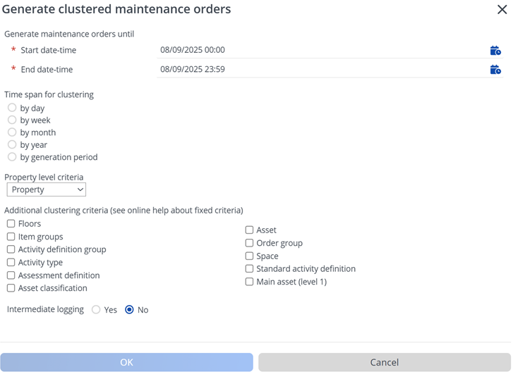 Generating clustered PPM orders